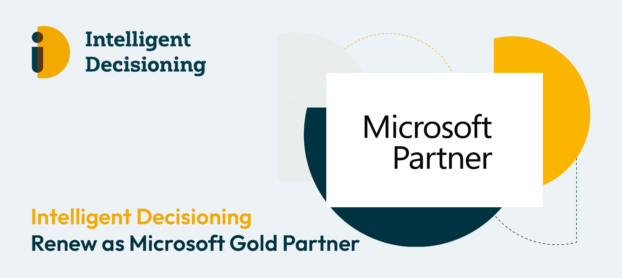 Intelligent Decisioning Renew as Microsoft Gold Partner